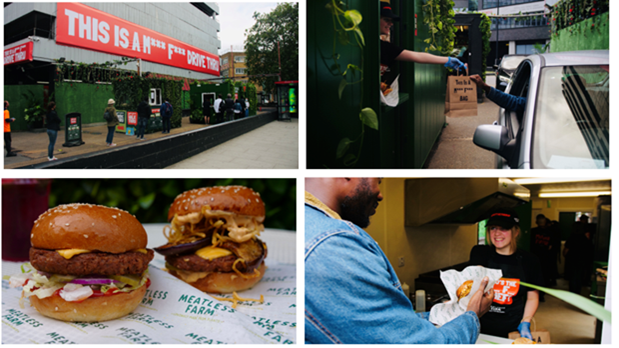 MEATLESS FARM LAUNCH UK’S FIRST M*** F*** DRIVE THRU - Restaurant Update